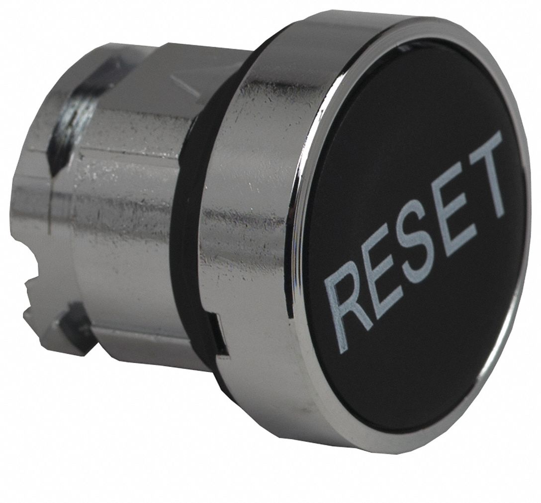 SCHNEIDER ELECTRIC, Black, 22 mm Mounting Size, Flush Push Button ...