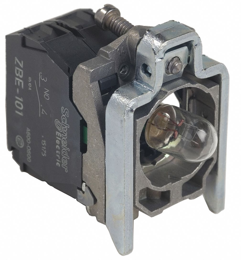 SCHNEIDER ELECTRIC, 22 mm Size, LED, Light Block - 55WX96|ZB4BW06124 ...