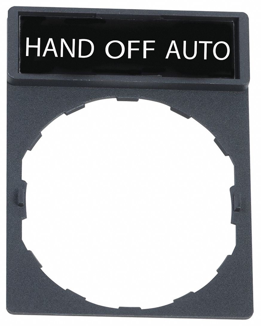 22 mm Panel Mounting Size, Rectangular, Legend Plate - 55WY36|ZBY2387C50 - Grainger