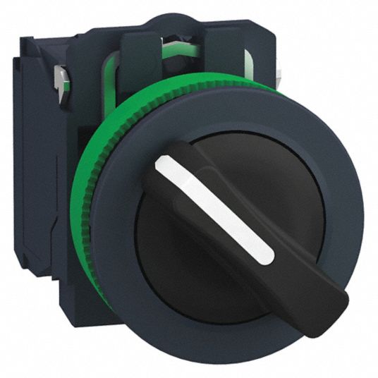 SCHNEIDER ELECTRIC, 30 mm Panel Mounting Size, 2 Positions, Selector ...