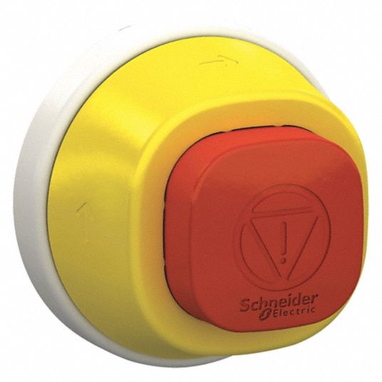 SCHNEIDER ELECTRIC, 22 mm Mounting Size, Non-Metallic, Emergency Stop ...