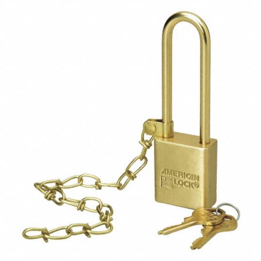 1/4 in Shackle Dia, 2 in x 1 1/2 in x 1 in, Padlock - 55XD36|5340-01 ...