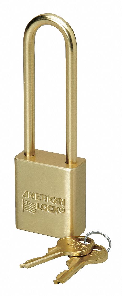 1/4 in Shackle Dia, 2 in x 1 1/2 in x 1 in, Padlock - 55XD41|5340-01 ...