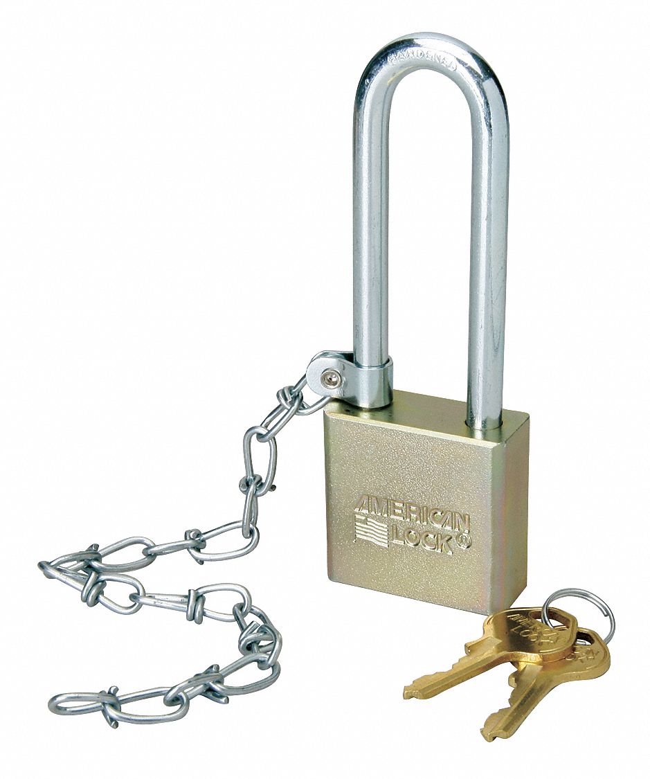 1/2 in Shackle Dia, 2 in x 2 in x 3/4 in, Padlock - 55XD42|5340-01-588 ...