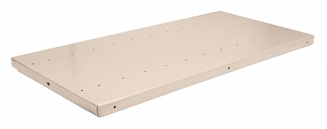 LYON Metal Box Shelf, 36x18, Putty - 55XL37|PP8561H1 - Grainger