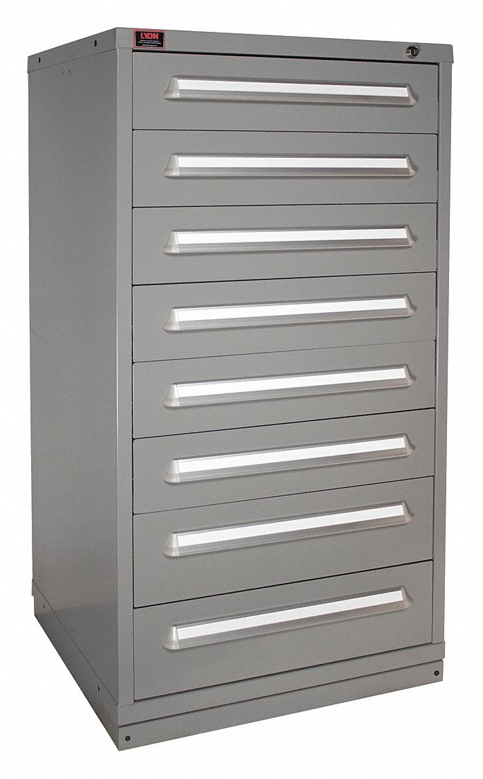 LYON, 30 in x 28 1/4 in x 59 1/4 in, 8 Drawers, Modular Drawer Cabinet ...