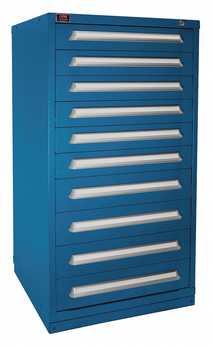 LYON, 30 in x 28 1/4 in x 59 1/4 in, 10 Drawers, Modular Drawer Cabinet ...