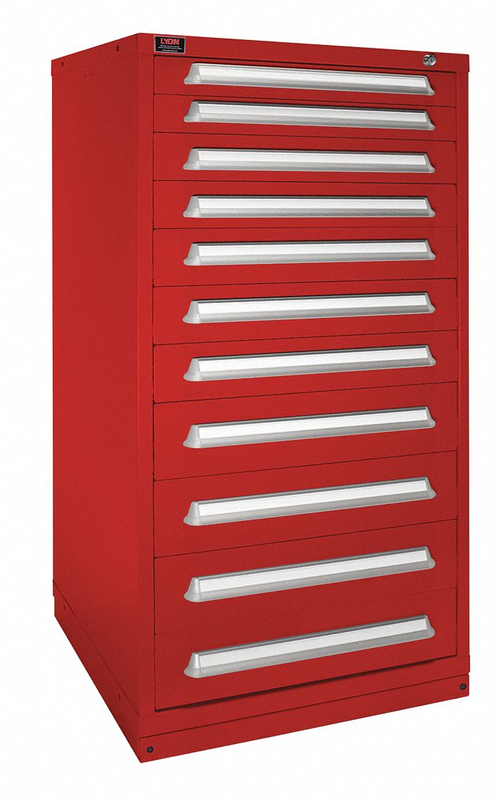 LYON, 30 in x 28 1/4 in x 59 1/4 in, 11 Drawers, Modular Drawer Cabinet ...