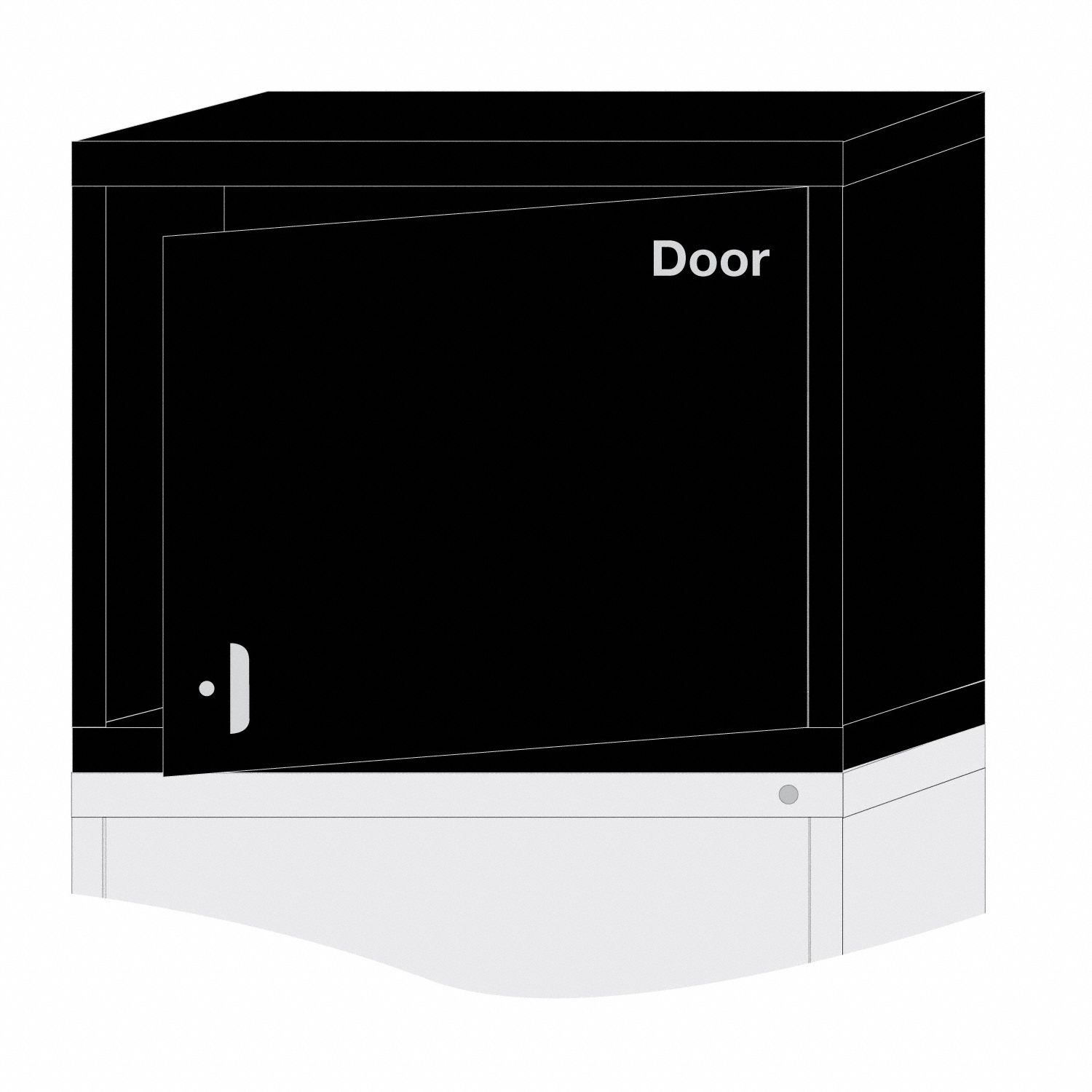 LYON, 30 in x 28 1/4 in x 25 in, 2 Fixed Shelves, Modular Shelf Cabinet ...