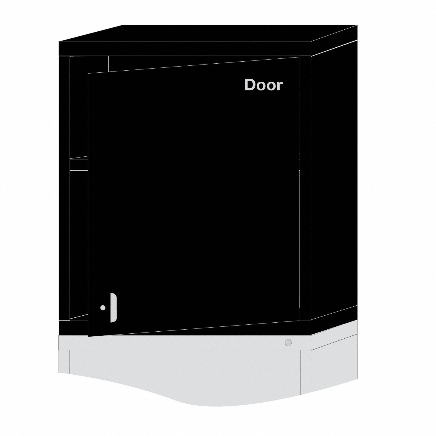 LYON, 30 in x 28 1/4 in x 31 in, 2 Fixed Shelves, Modular Shelf Cabinet ...