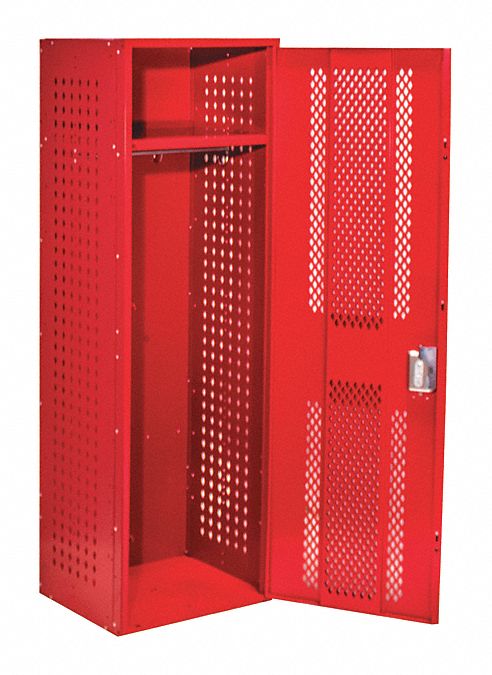 LYON Gear Locker: 24 in x 18 in x 72 in, Steel, 1 Shelves, 1 ...
