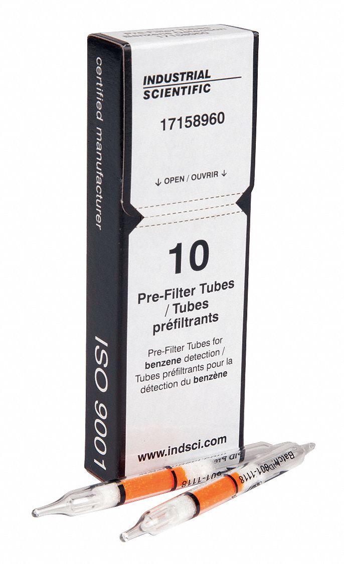 INDUSTRIAL SCIENTIFIC, Gas Detection Tube, Benzene, Detector Tube ...