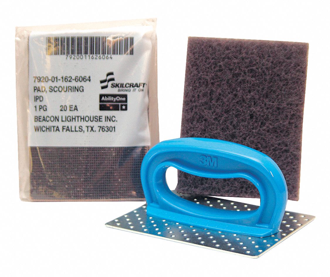 ABILITY ONE, Fiber/Resin, 5 1/2 in Lg, Griddle Cleaning Kit - 55YF13 ...