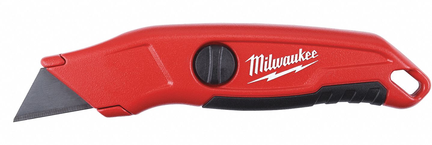 MILWAUKEE, 6 1/2 in Overall Lg, Metal, Utility Knife - 55ZY69|48-22 ...
