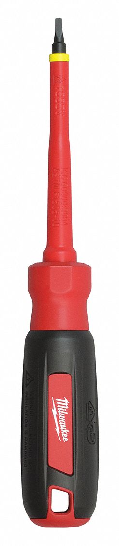 MILWAUKEE, Long Lg, Friction, Insulated Square Screwdriver - 55ZY92|48 ...