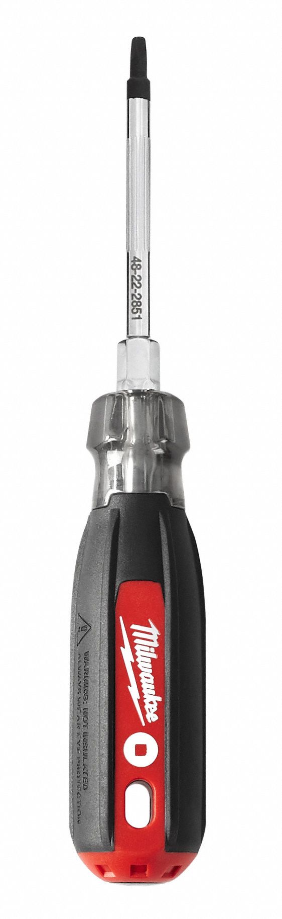 MILWAUKEE Tether-Ready Square Screwdriver: #1 Tip Size, 6 in Overall Lg ...