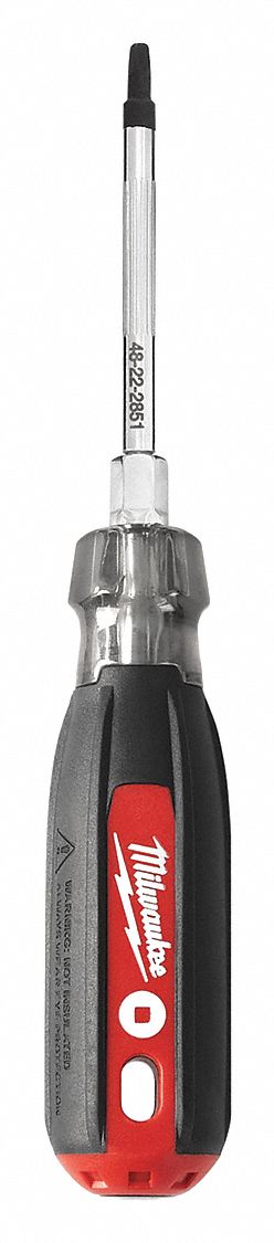 MILWAUKEE, Std Lg, Friction, Tether-Ready Square Screwdriver - 55ZZ20 ...