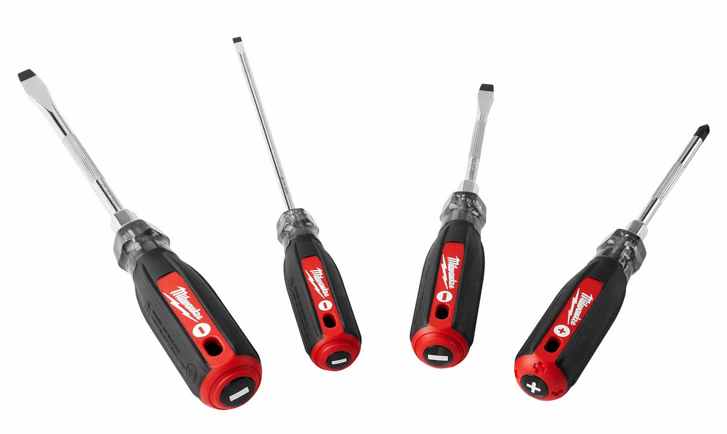 MILWAUKEE Tether Ready Screwdriver Set, Phillips, Slotted, Ergonomic ...
