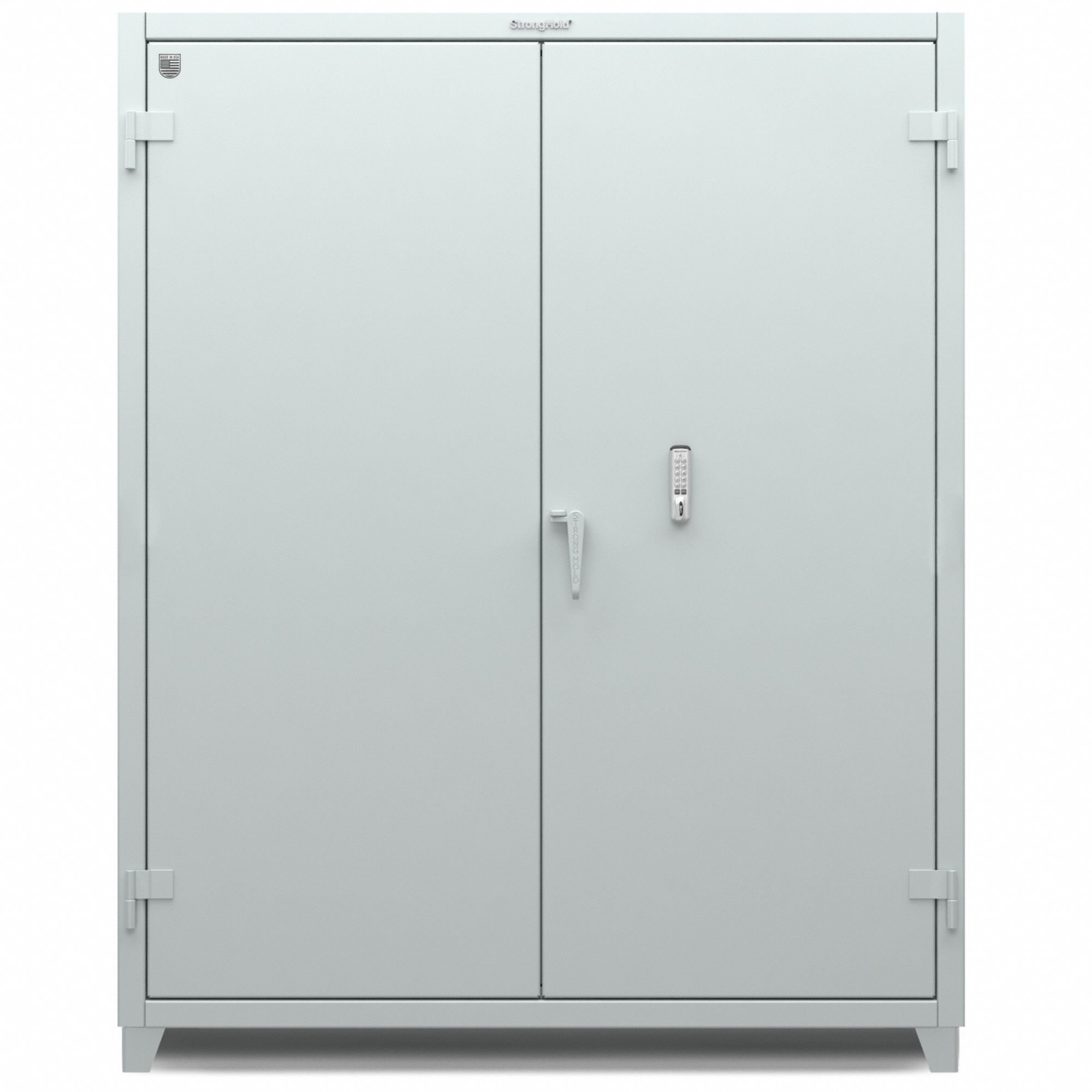 STRONG HOLD, 48 in x 24 in x 75 in, Swing Handle & Electronic Lock ...