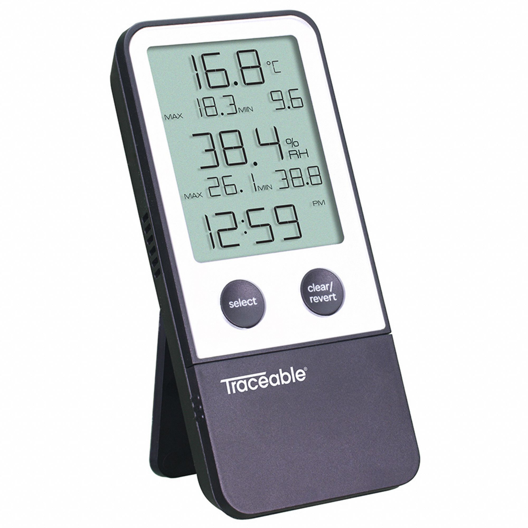 TRACEABLE, 20%to 90% Humidity Range, Humidity/Temp/Time ...
