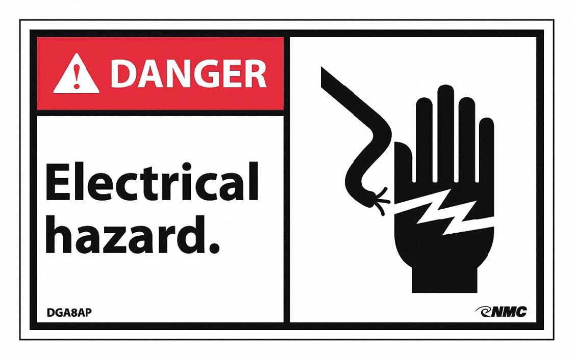 Danger Electrical Hazard Label,PK5, PK 5 - Grainger