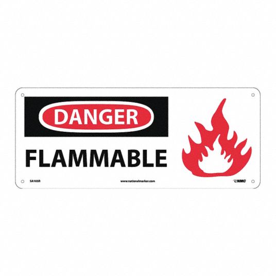 Danger Flammable Sign - Grainger