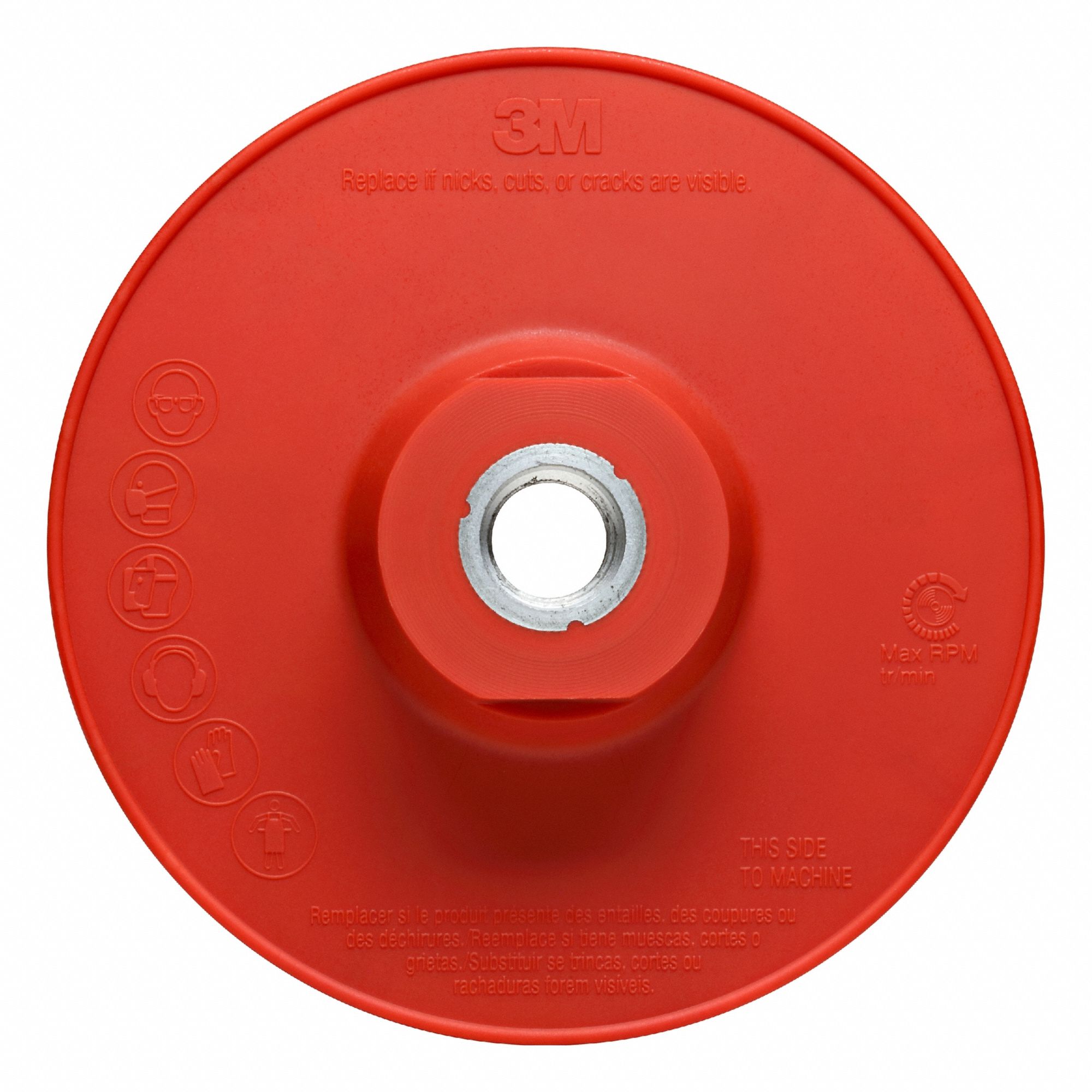 3M, 4 in Dia, 5/8"-11 Threaded Hole, Disc Back-up Pad - 889TN1|11224 ...