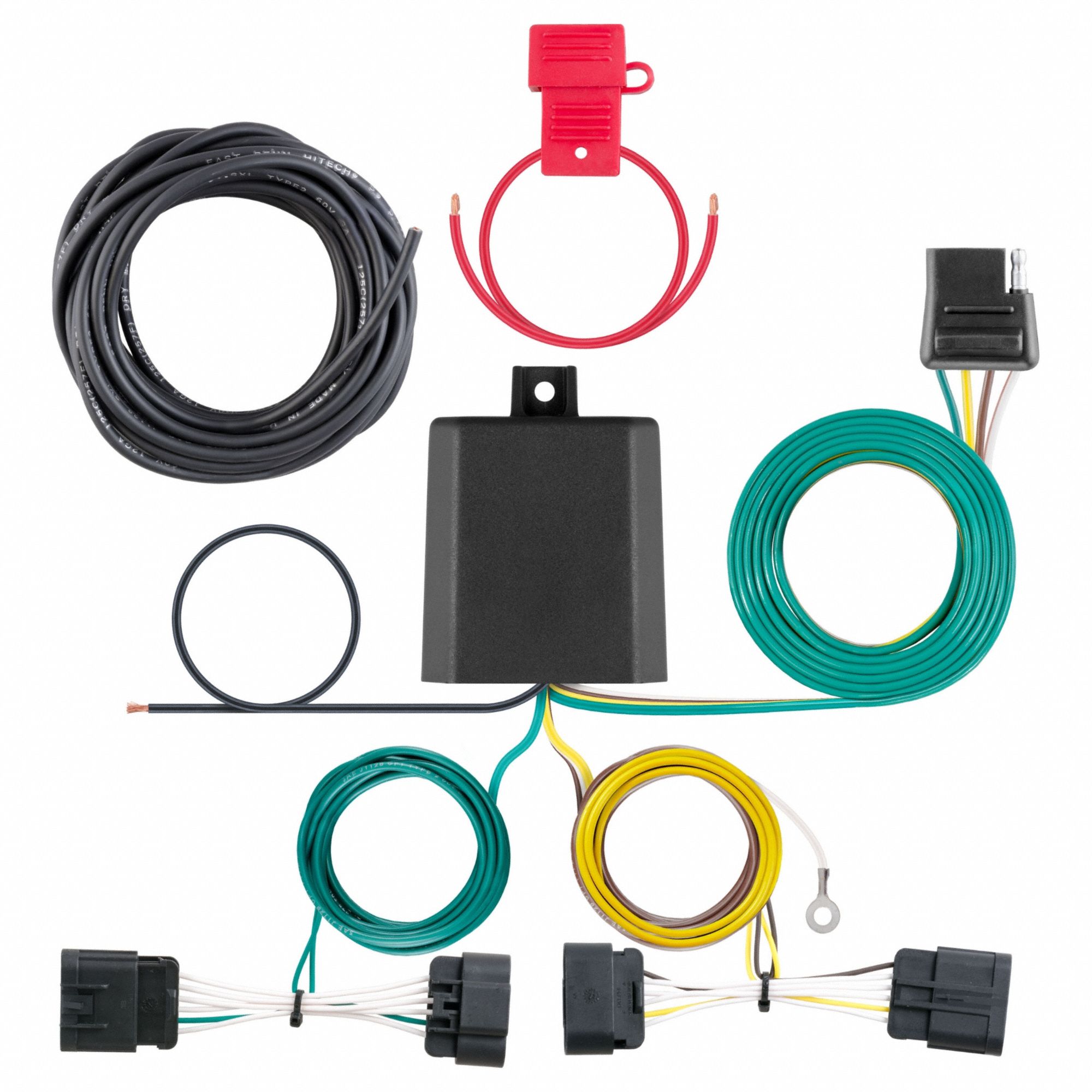 CURT, 4-Way Flat, IP67, Automotive Electrical Plug - 809LW9|56336 ...