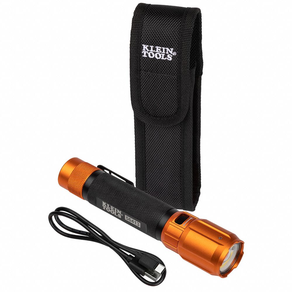 Rechargeable 2-Color LED Flashlight - Grainger