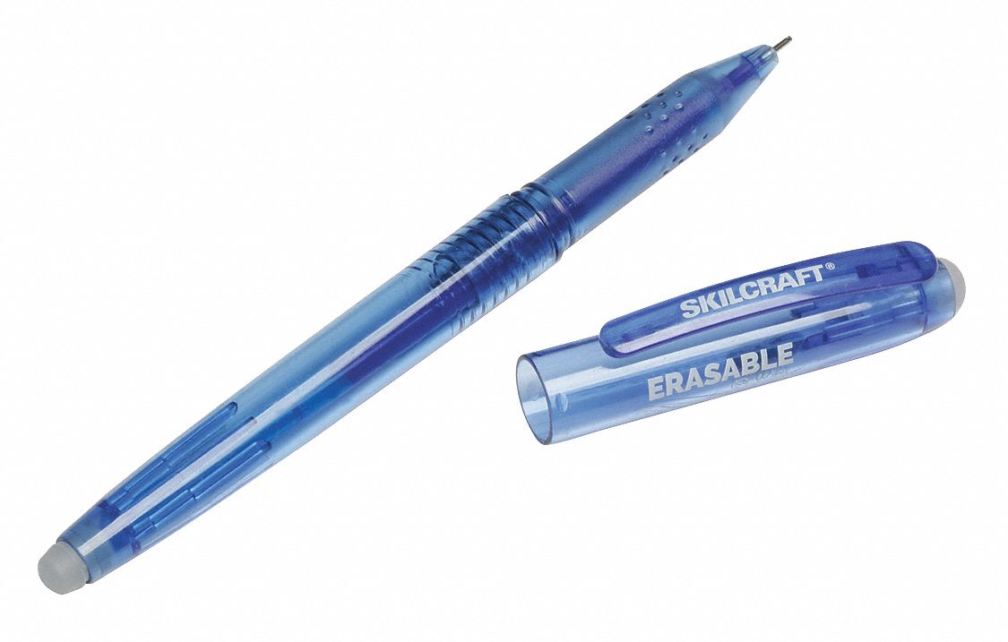 ABILITY ONE, SKILCRAFT® Erasable Re-Write, Blue, Pen Set - 56CL29|7520 ...