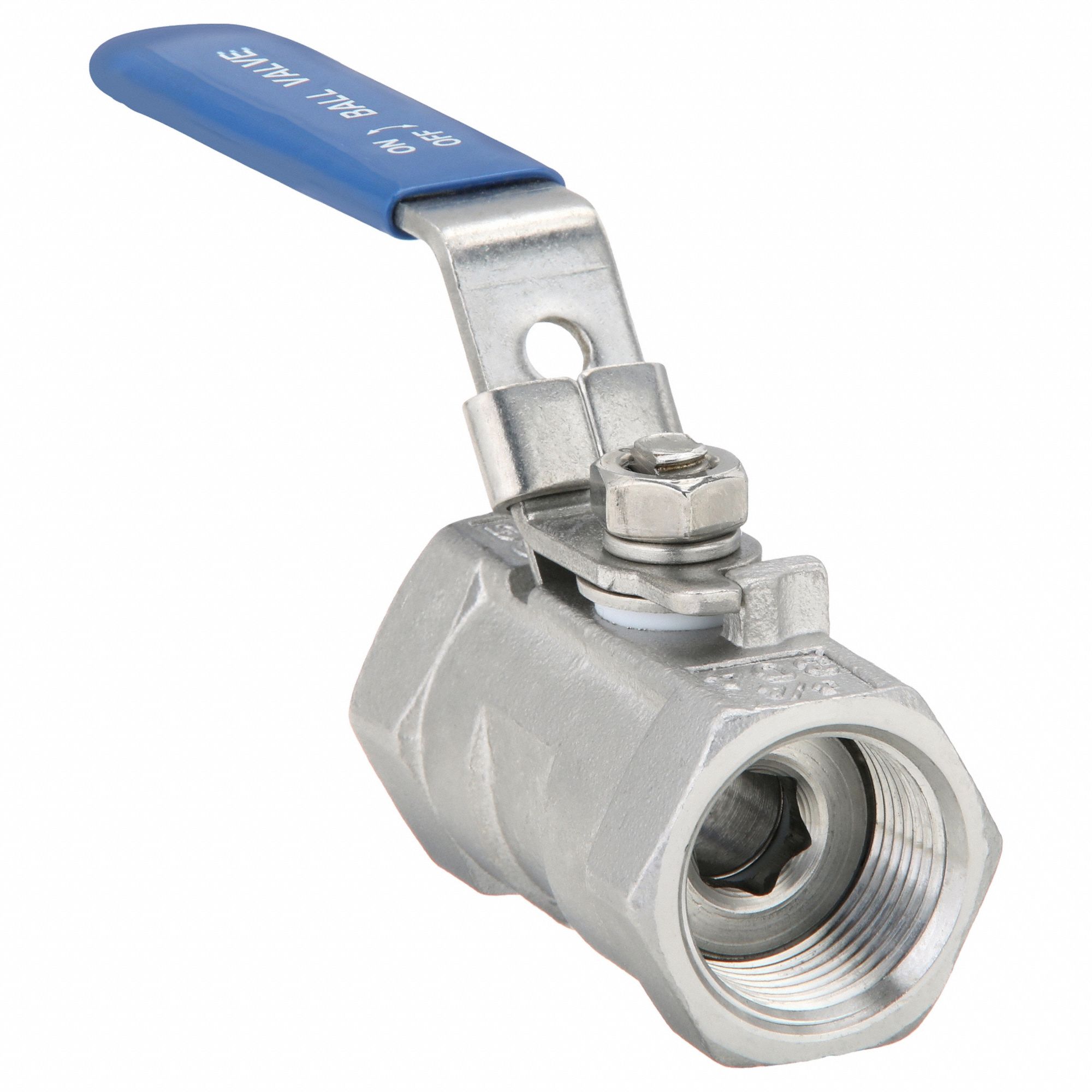 USA INDUSTRIALS, 3/4 in, 304 Stainless Steel, Manual Two-Way Ball Valve ...
