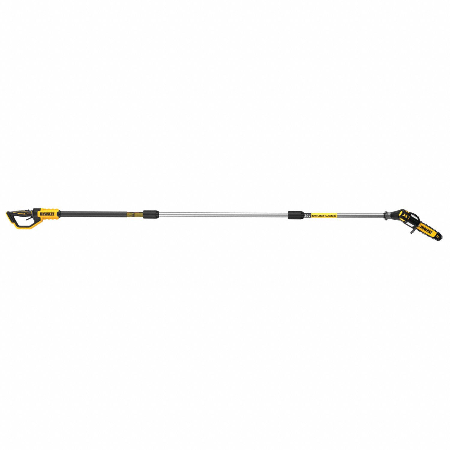 DEWALT, 8 in Blade Lg, 7 ft to 15 ft Reach, Battery-Powered Pole Saw ...