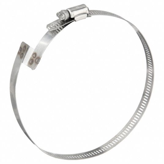 304 Stainless Steel, 5 in Clamping Dia, Bridge Clamp - 56DL94 ...