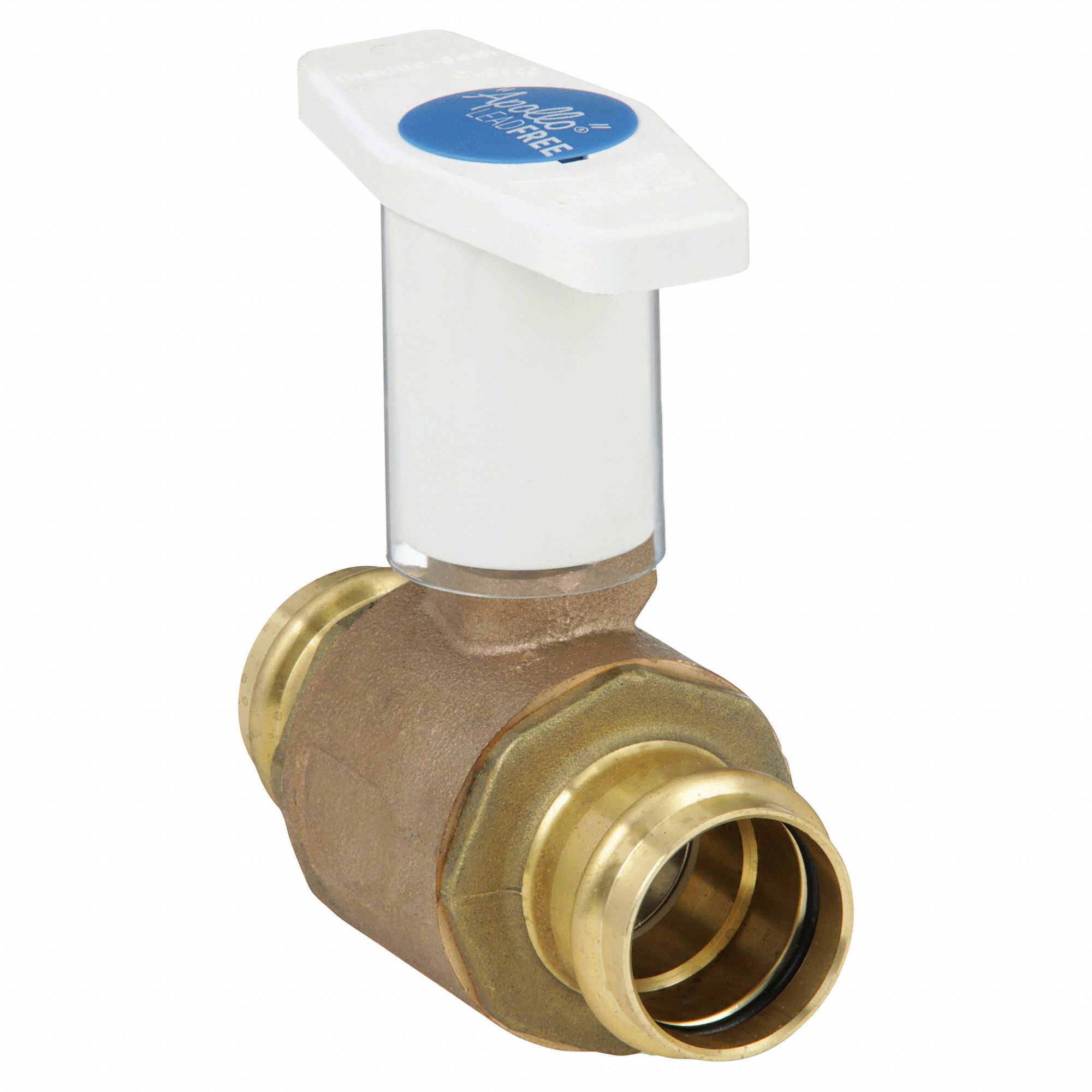 APOLLO, 1 1/4 in Size, Brass/Bronze, Manual Two-Way Ball Valve - 56ED91 ...