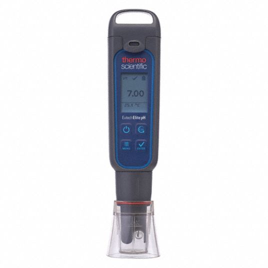 THERMO SCIENTIFIC ORION, -1 pH to 15 pH, +/-0.02 pH, Pocket pH Tester ...