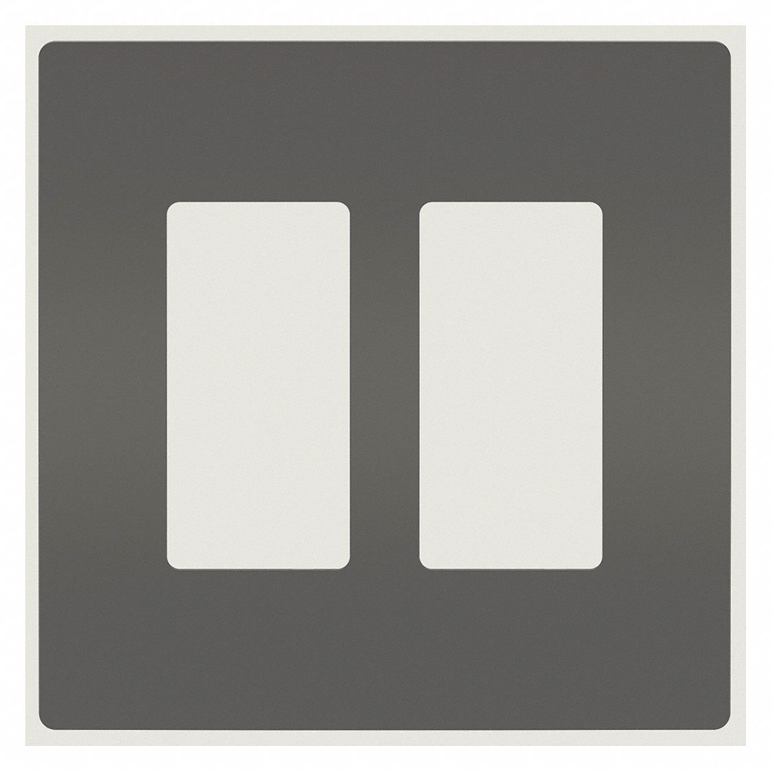 Decorator-Rocker, Plastic, Rocker Wall Plate - 56FM77|RWP262BK - Grainger