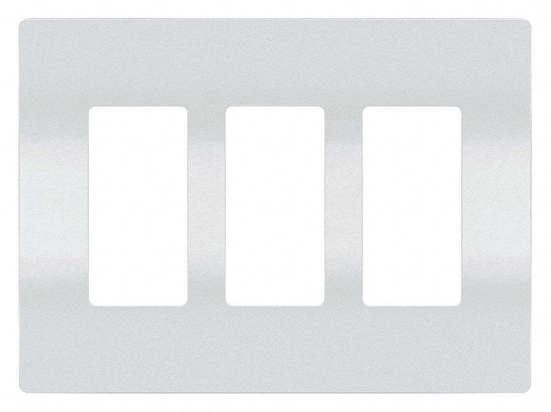 Decorator-Rocker, Plastic, Rocker Wall Plate - 56FM84|RWP263W - Grainger