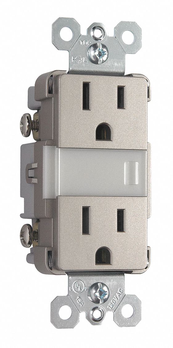 LEGRAND, Duplex, Gray, Combination Device - 56FN15|NTL885TRNICC6 - Grainger