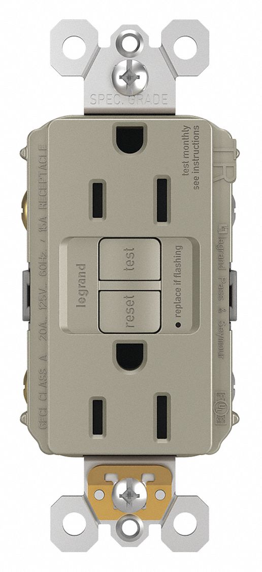 Duplex, 5-15R, Power Inlet - 56FN32|1597TRNICC4 - Grainger