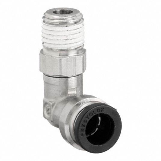 PARKER, 1/2 in OD x 1/2 in Pipe Size, Push-to-Connect x NPTF, Male ...