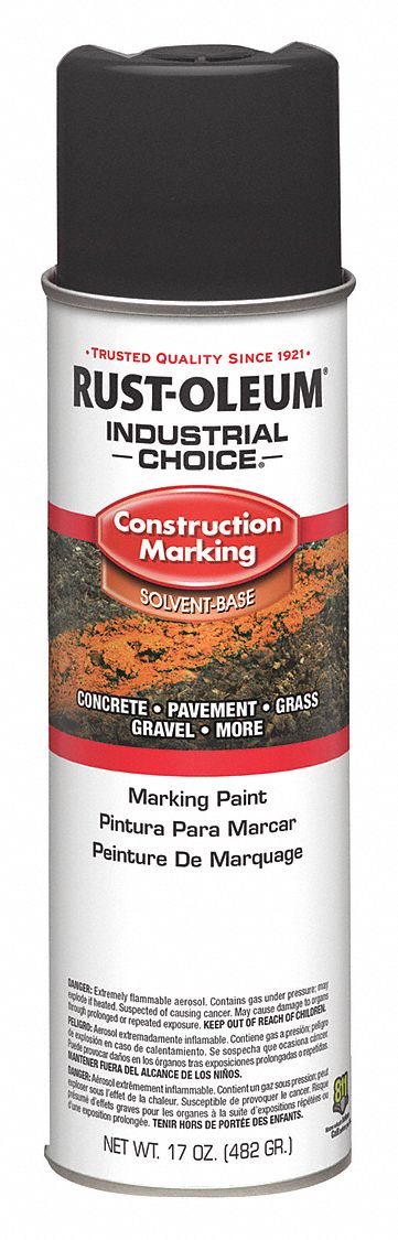 RUST-OLEUM, Inverted Paint Dispensing, Black, Construction Marking ...
