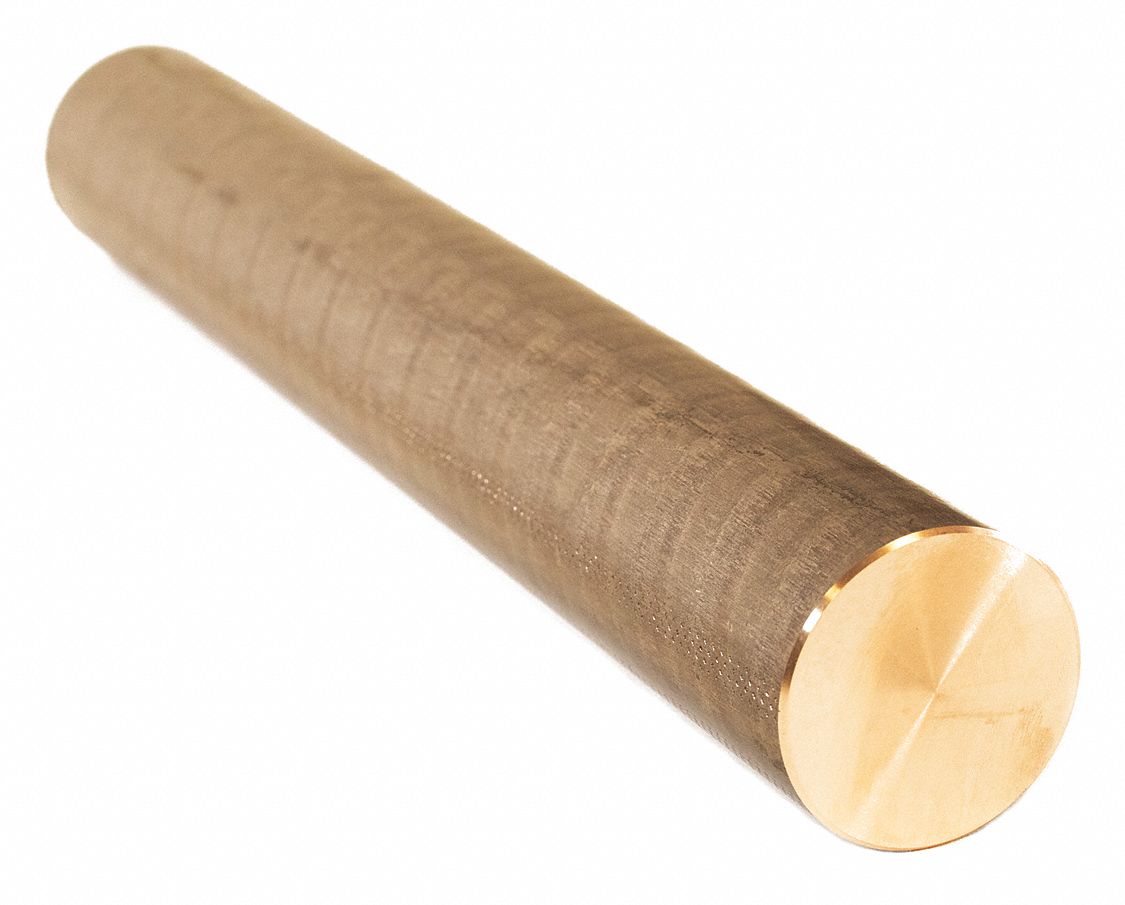 1 in Outside Dia, 3 in Overall Lg, 932 Bronze Rod - 56FW04|BS8-3 - Grainger
