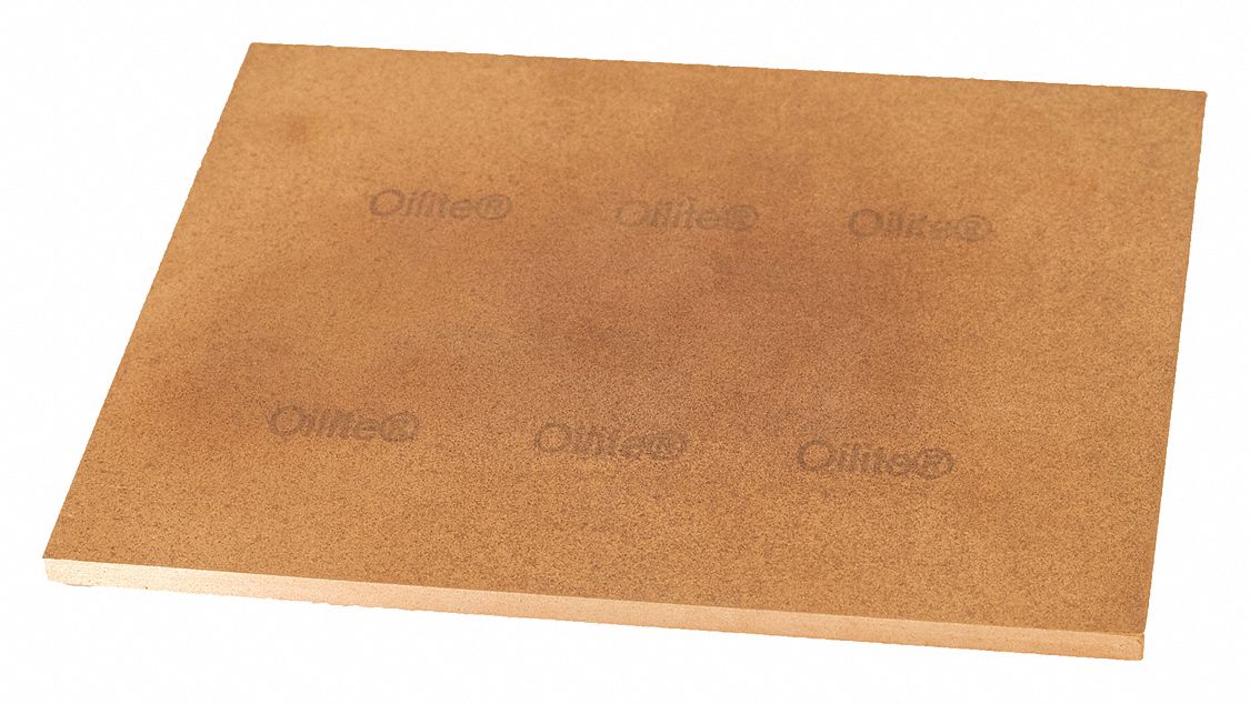 5 in x 6 in Nominal Size (WxL), 0.125 in Thick, Oilite Bronze ...