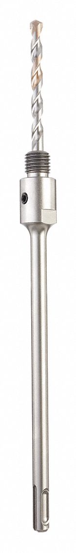 MILWAUKEE, SDS Plus Shank, 13 in Overall Lg, One Piece Core Bit ...