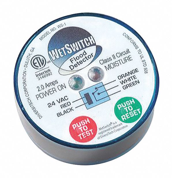 Flood Detector Switch, Wired - Grainger