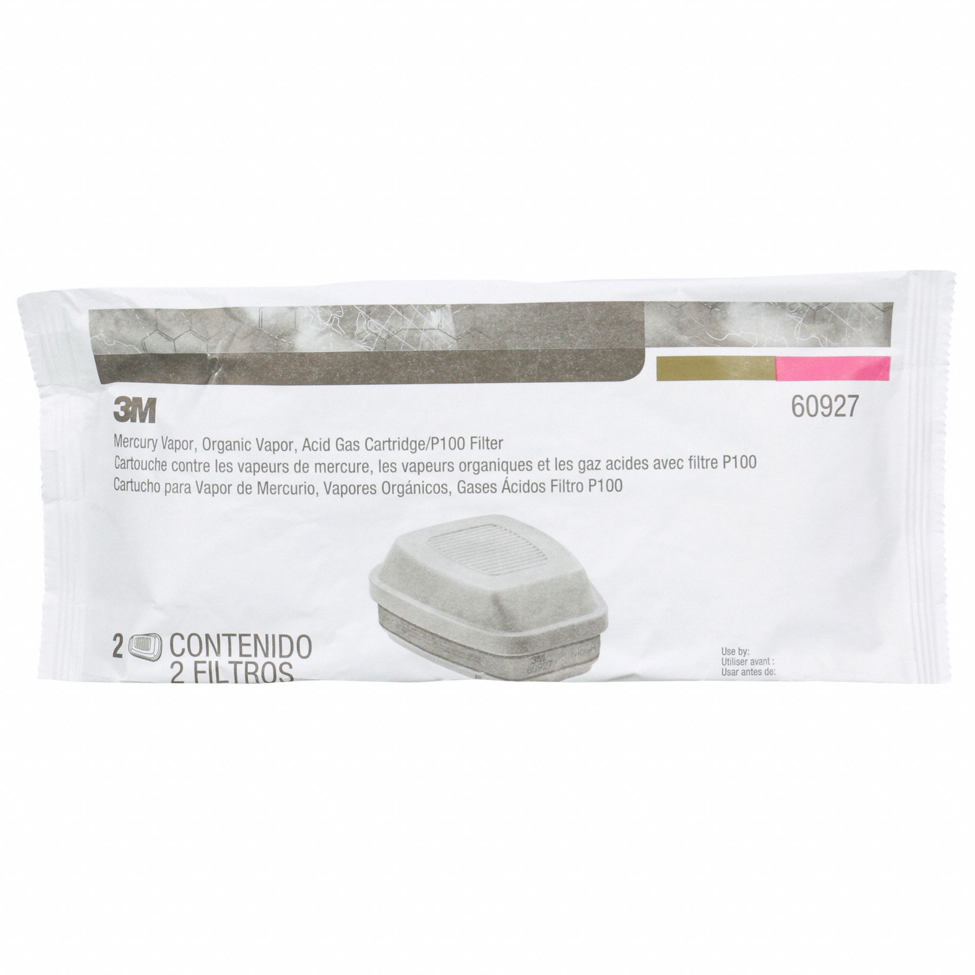 3M Combination Cartridge: Magenta/Olive Color, Bayonet, 60 PK - 56GW23 ...