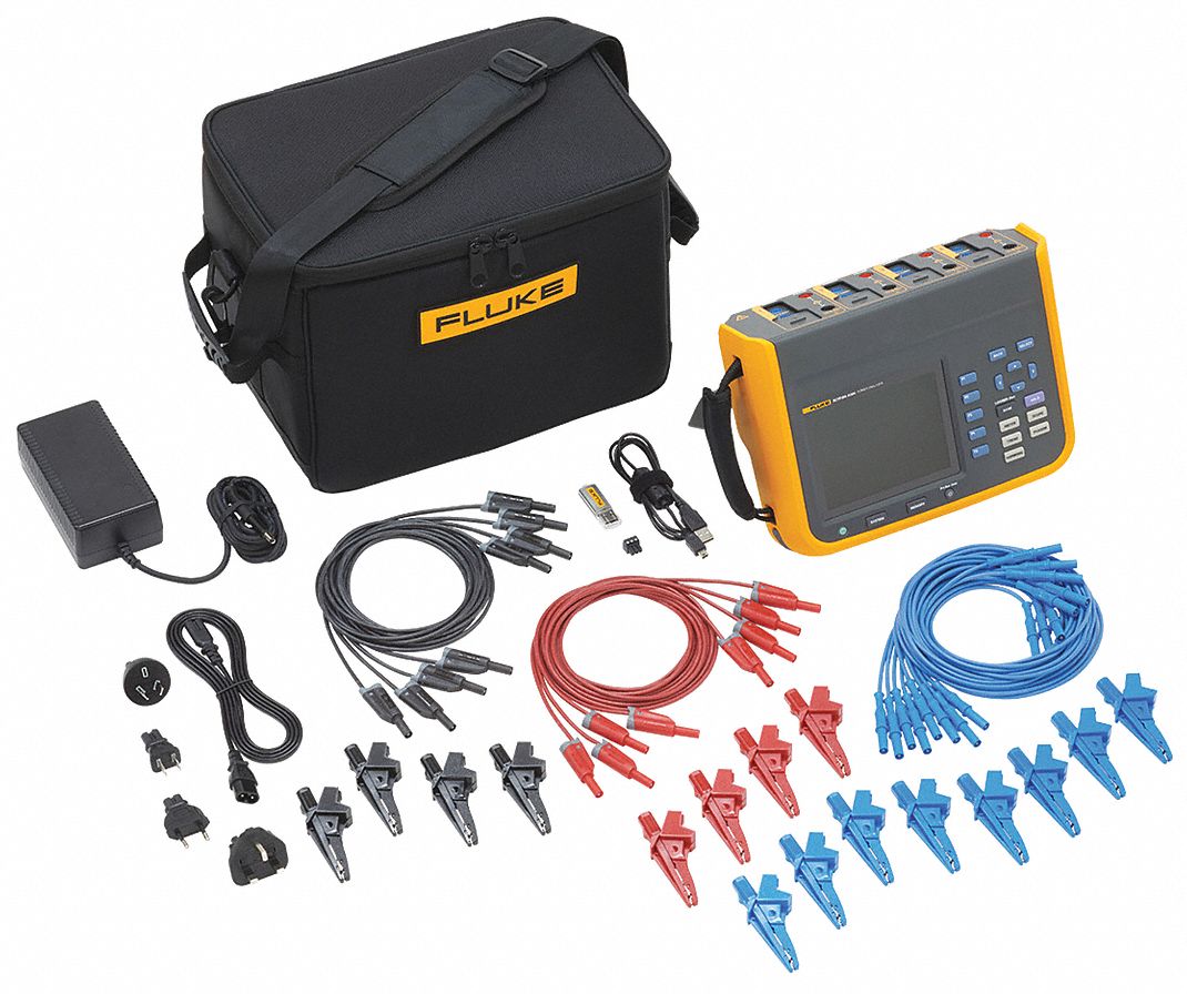 FLUKE, CAT III 1000V/CAT IV 600V, 10 A Max AC Current Measured, Power ...