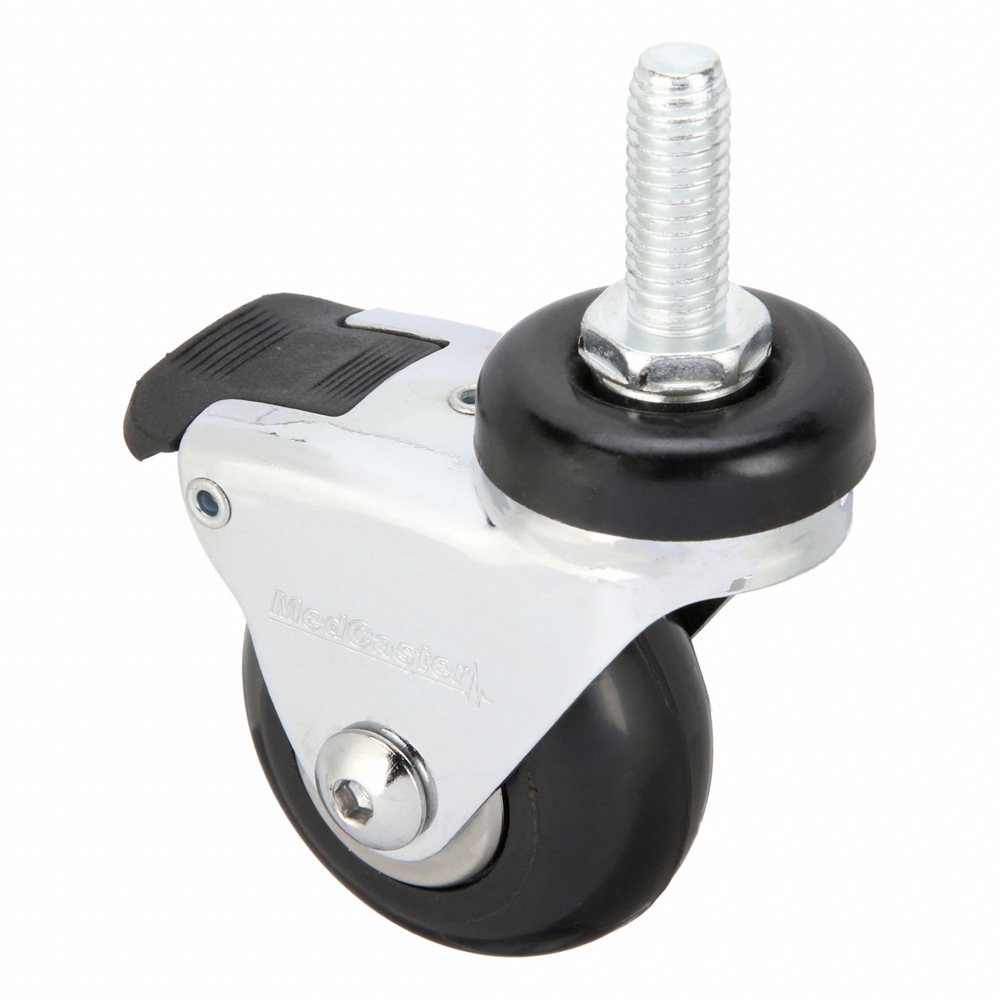 MEDCASTER, Swivel, 2 in Wheel Dia., Stem Caster - 56HC97 ...