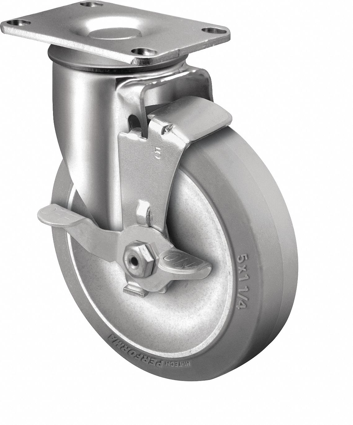 COLSON, Swivel, Side Brake, Plate Caster - 56HE13|2.05256.445 BRK1 ...