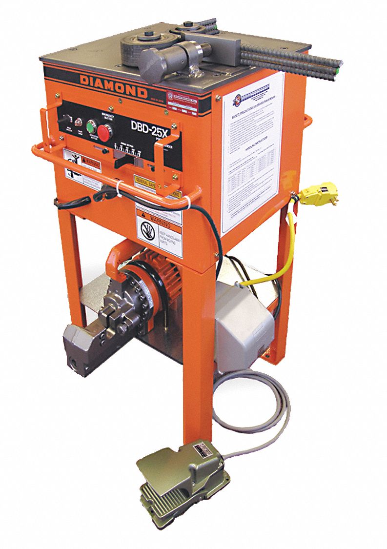 BN PRODUCTS USA, #6 Max. Cut Size, #7 Max. Bend Size, Portable Rebar ...